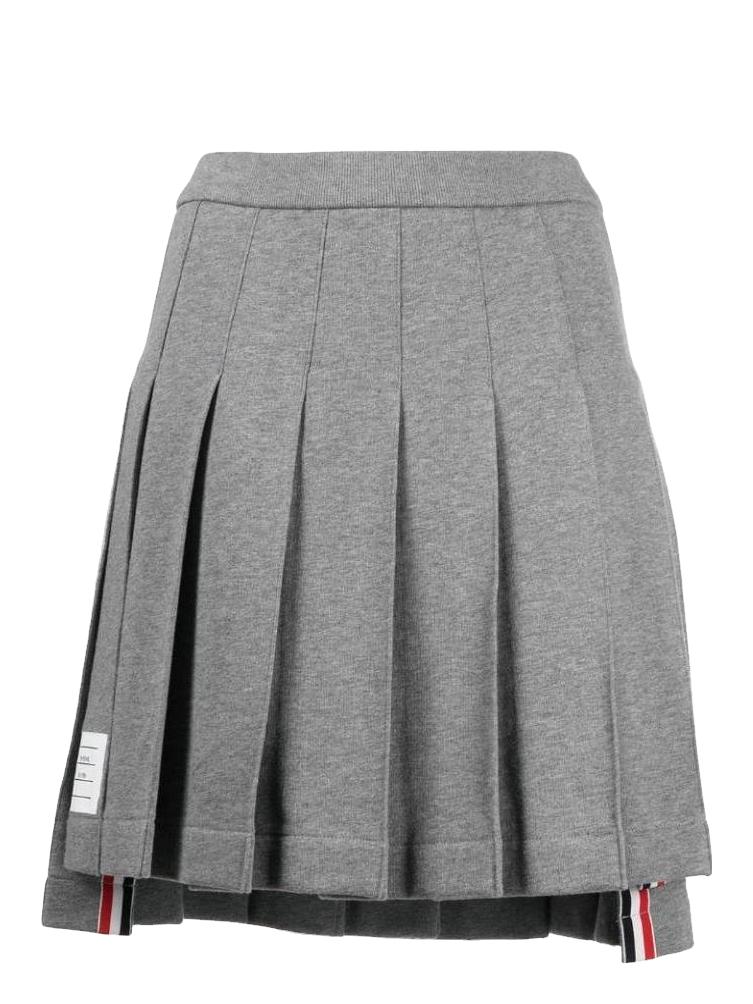 THOM BROWNE Thom Browne High-Low Hem Pleated Skirt